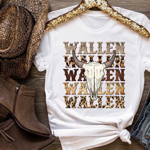 Handmade | Tops | Western Wallen Tshirt Country Themed Wallen Shirt ...